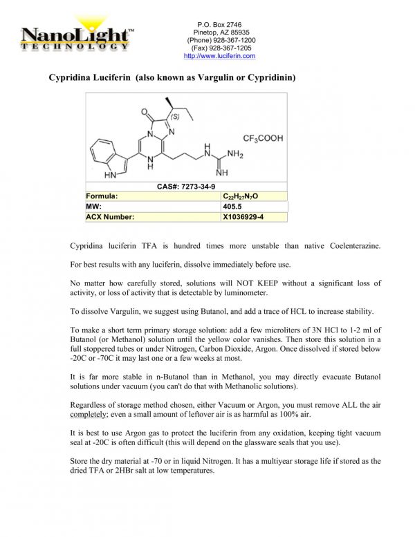 Cypridina Luciferin